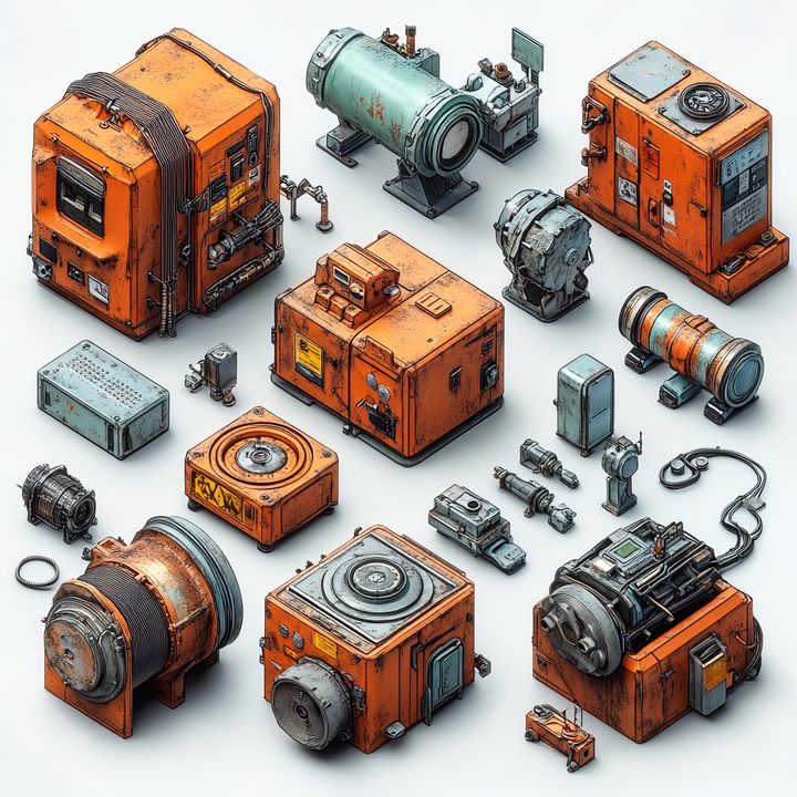 3D Printable 3D Printable Sci-Fi Tech Miniatures: STL Models by WarForge